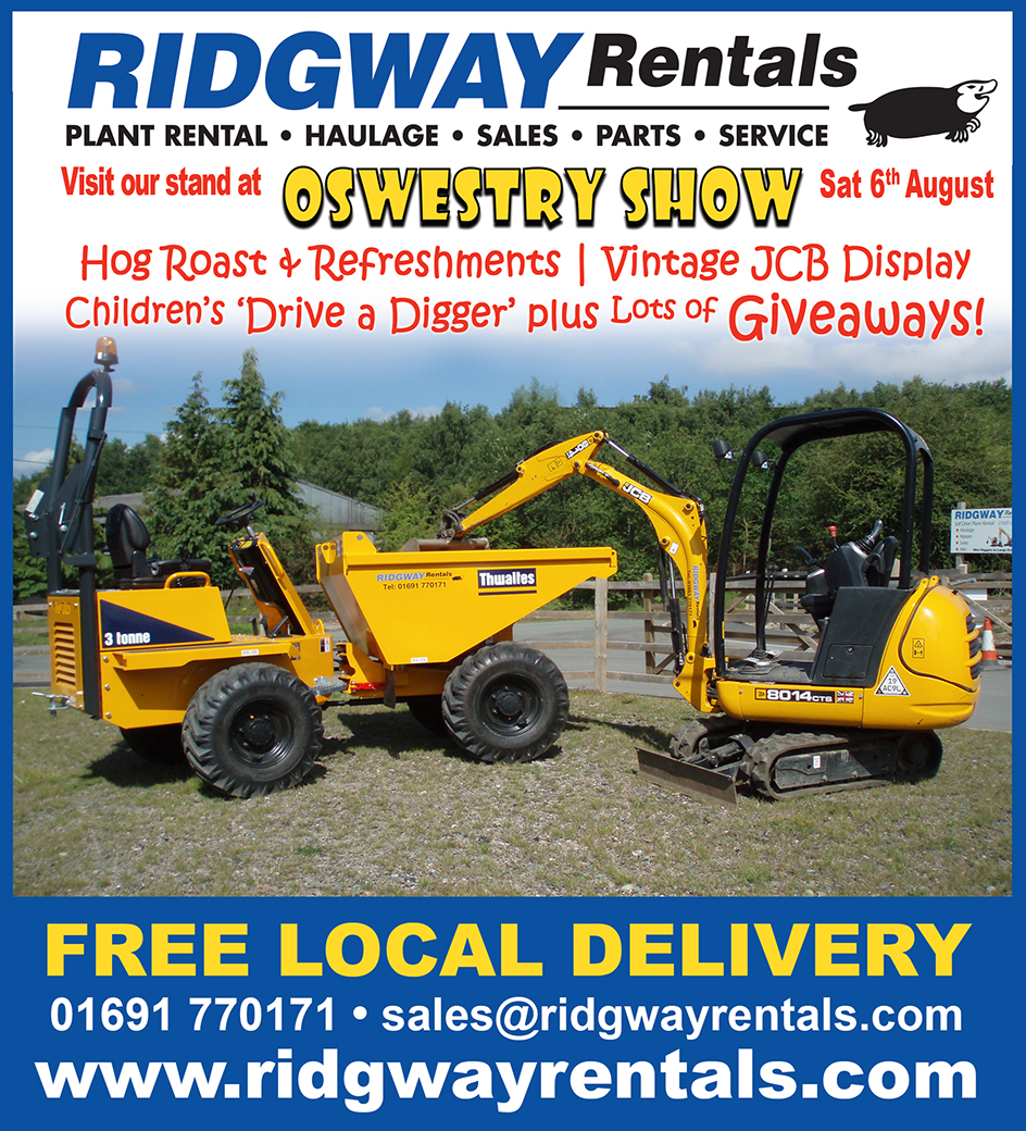 Oswestry Show 2016 - Visit Ridgway Rentals Stand