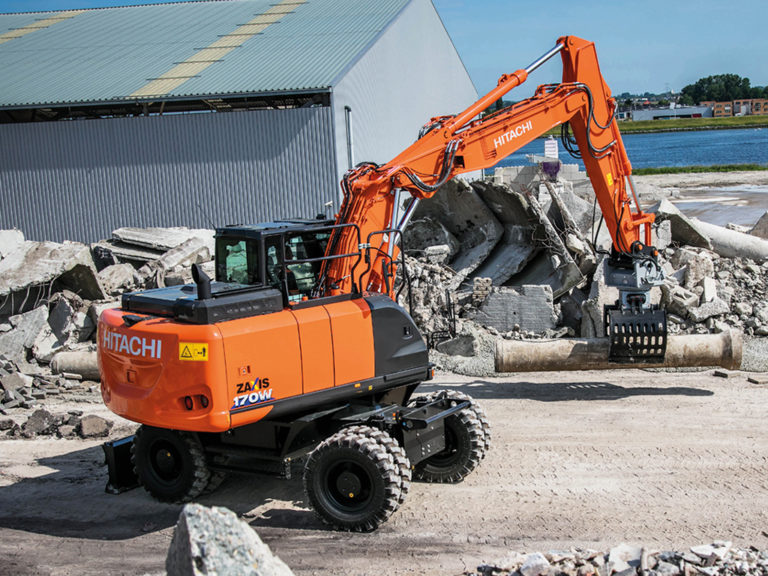 Wheeled Excavator Hire (Rubber Duck) | Ridgway Rentals Ltd.