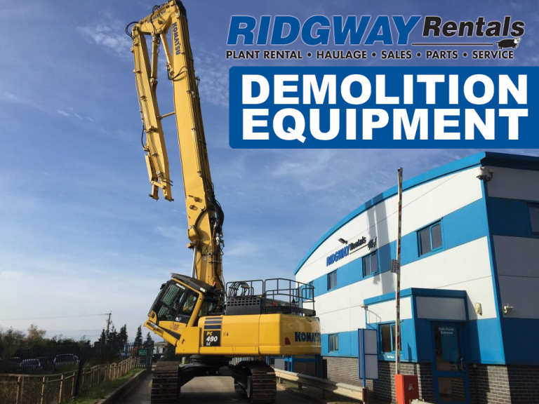 Demolition Equipment | 5-50 Ton Excavators in Demolition Spec